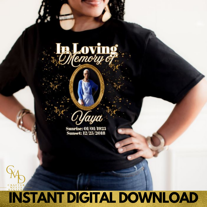 In Loving Memory Template (Digital) – Sparkling Shirts & More